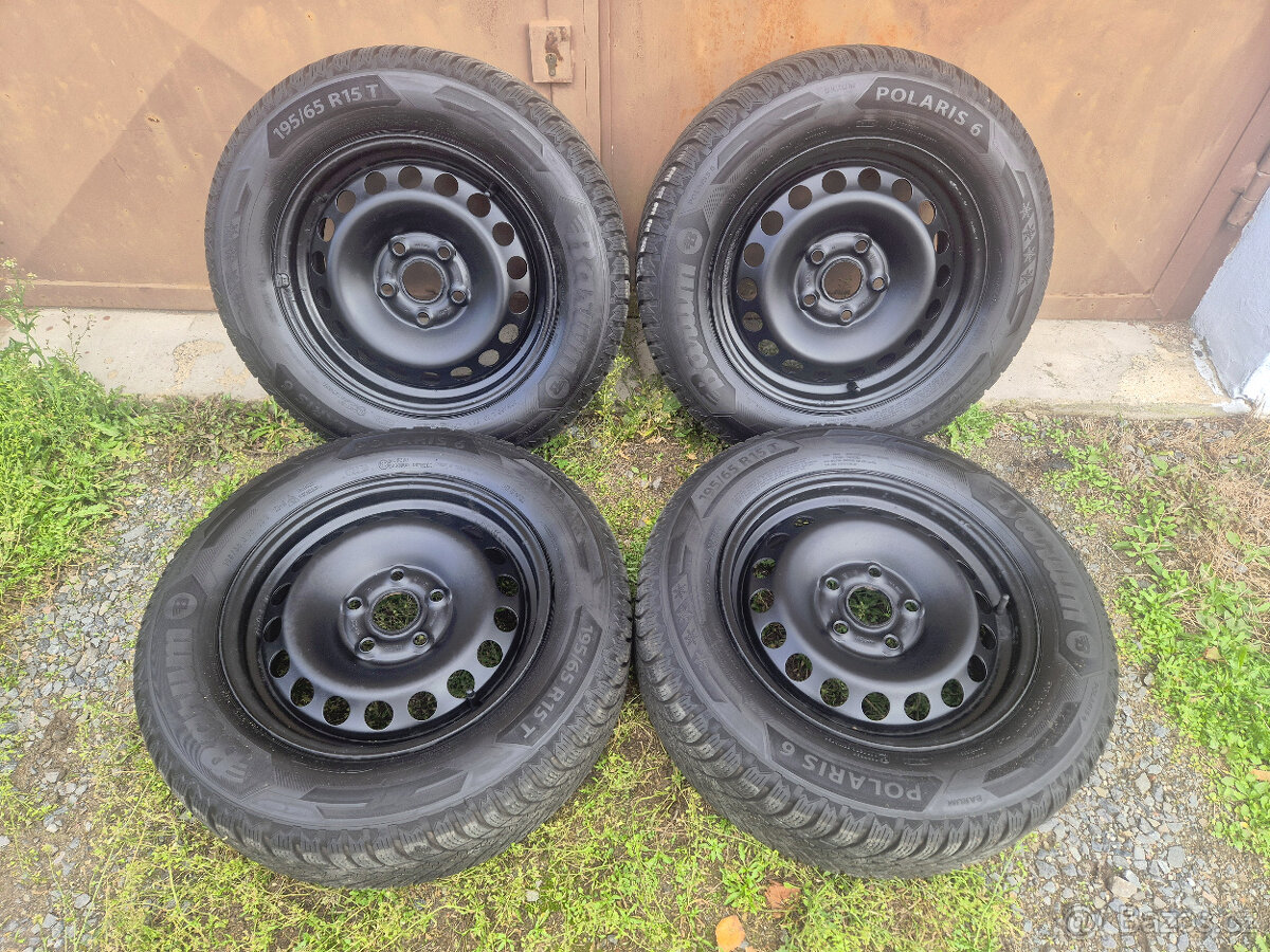 195/65 R15 Barum Polaris 6, sada zimních kol, DOT24 - Svitavy | Bazoš.cz