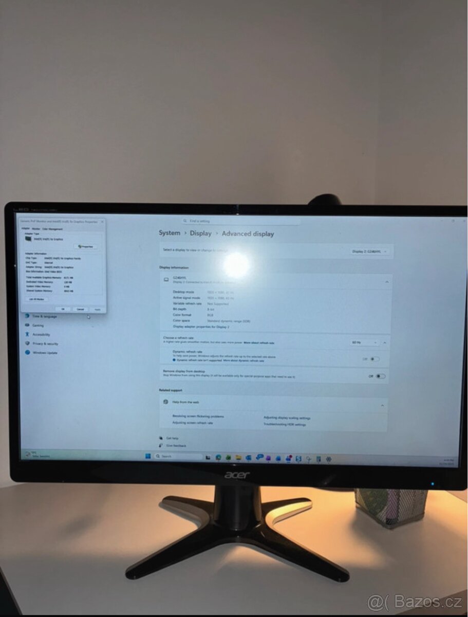 Monitor: Acer G6 G246, 23.8 inch, Full HD , HDMI - Praha 4 | Bazoš.cz