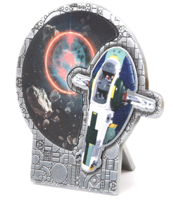 Nová mince Jango Fett's Firespray-Class Starship Lenticular - Brno ...