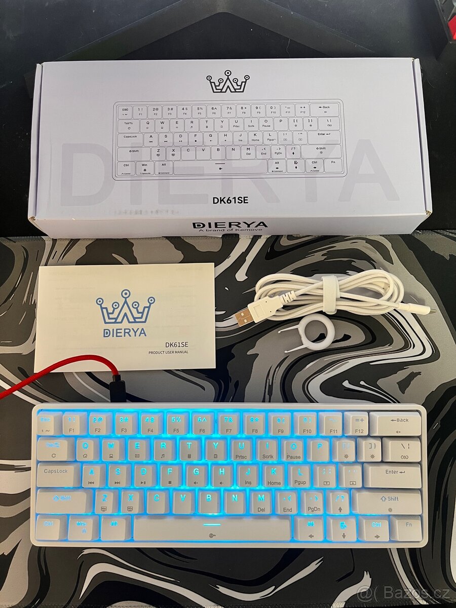 Herní klávesnice | 60% Keyboard | Blue switches | Brand NEW - Praha ...