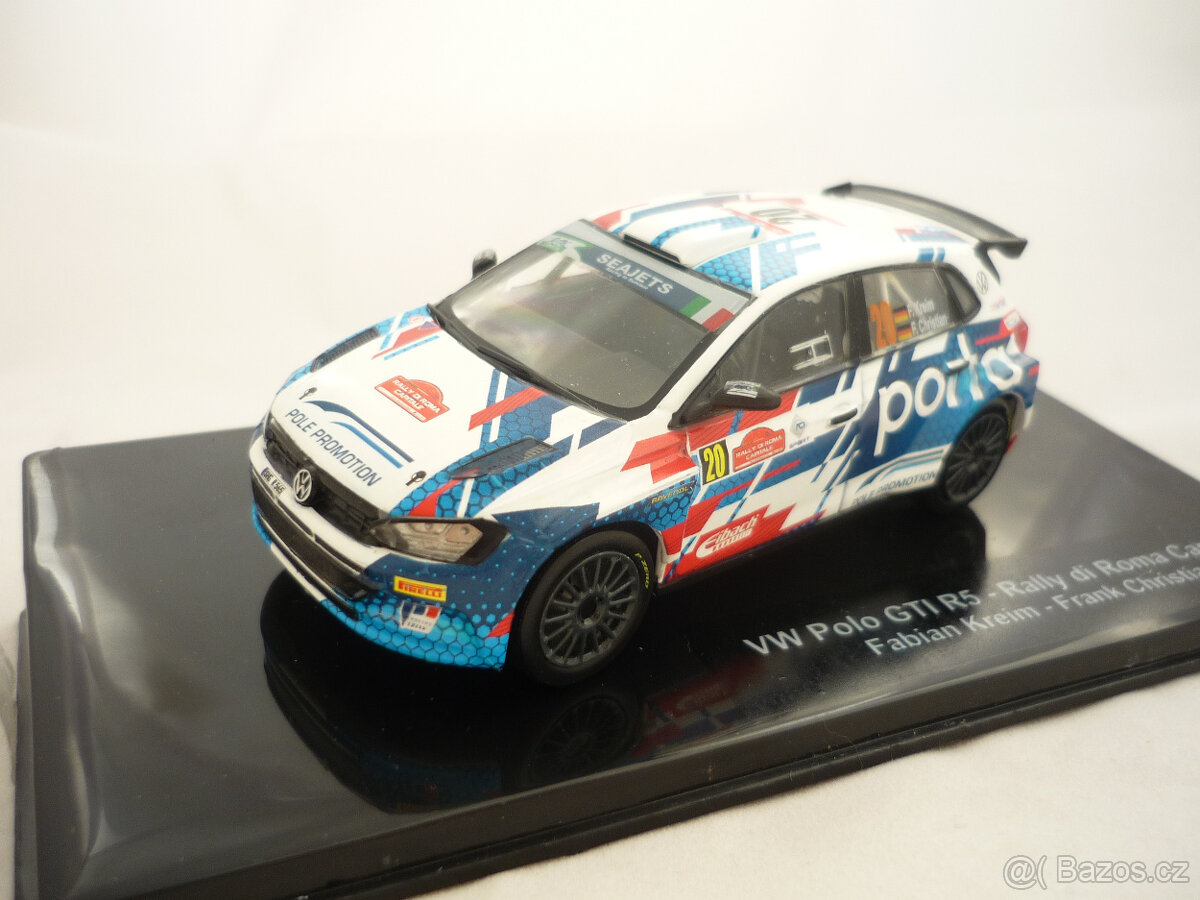 VW Polo GTI R5 Rally di Roma Kreim IXO 1/43 - Zlín | Bazoš.cz