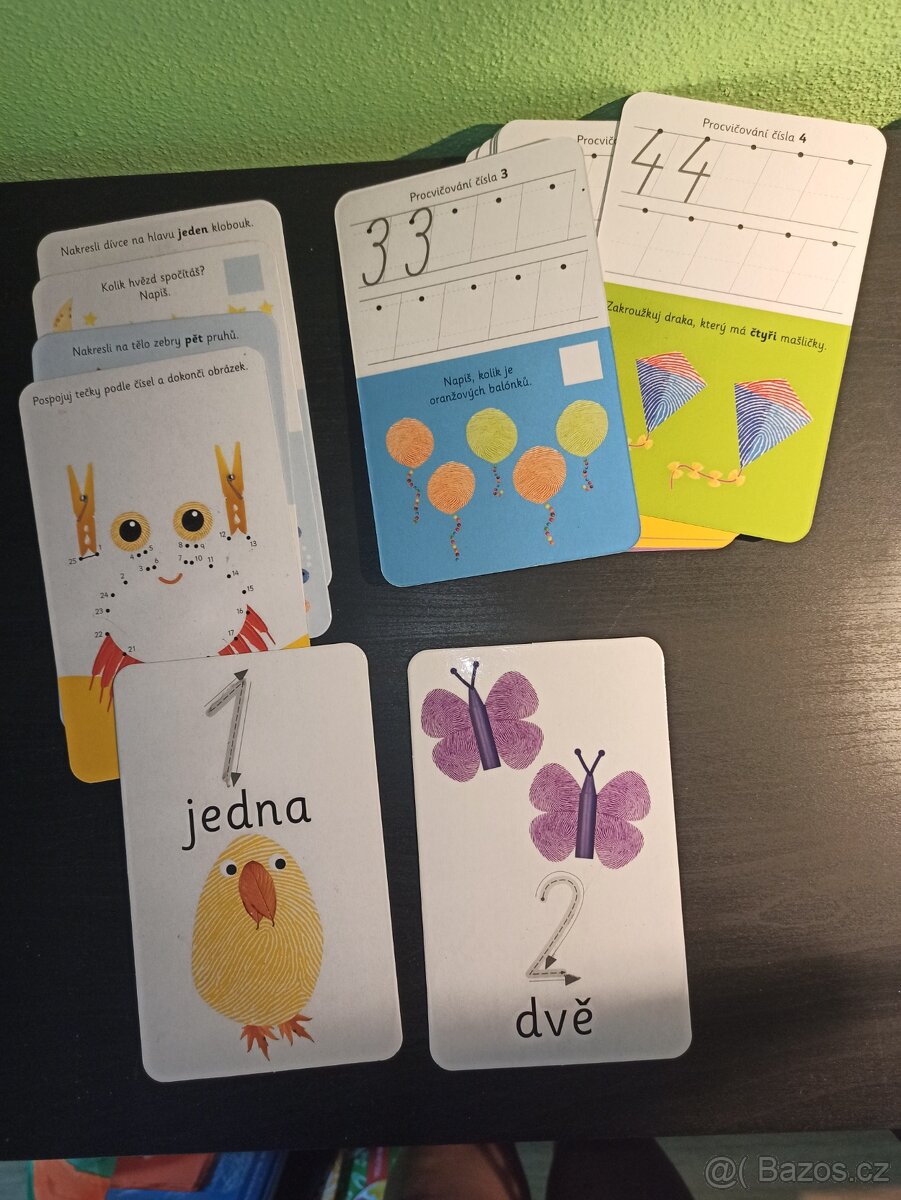 stírací kartičky "Chytré prstíky - čísla - Brno | Bazoš.cz