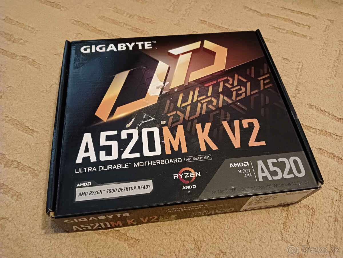 MB Gigabyte A520M-K V2+ CPU + RAM, sock. AM4 - Olomouc | Bazoš.cz