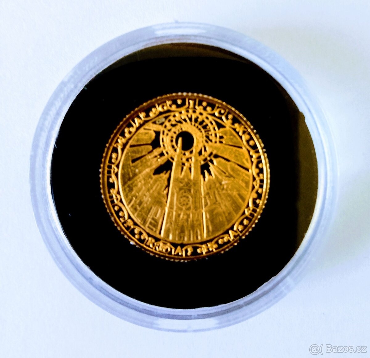 Zlatá medaile Magická Praha Staroměstský Orloj 2g Au 585 - Teplice ...
