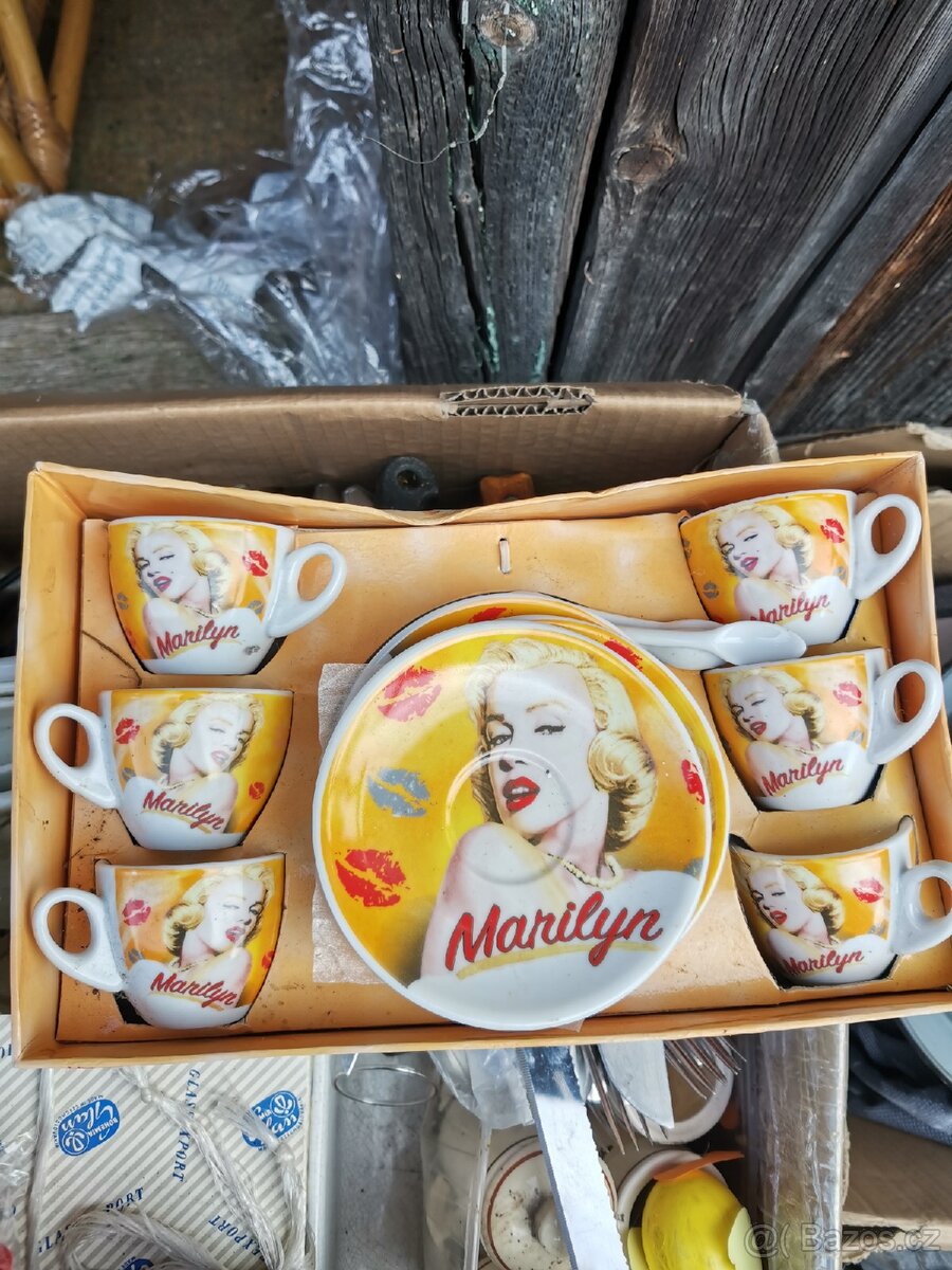 Marilyn Monroe šálky a podšálky - Louny | Bazoš.cz