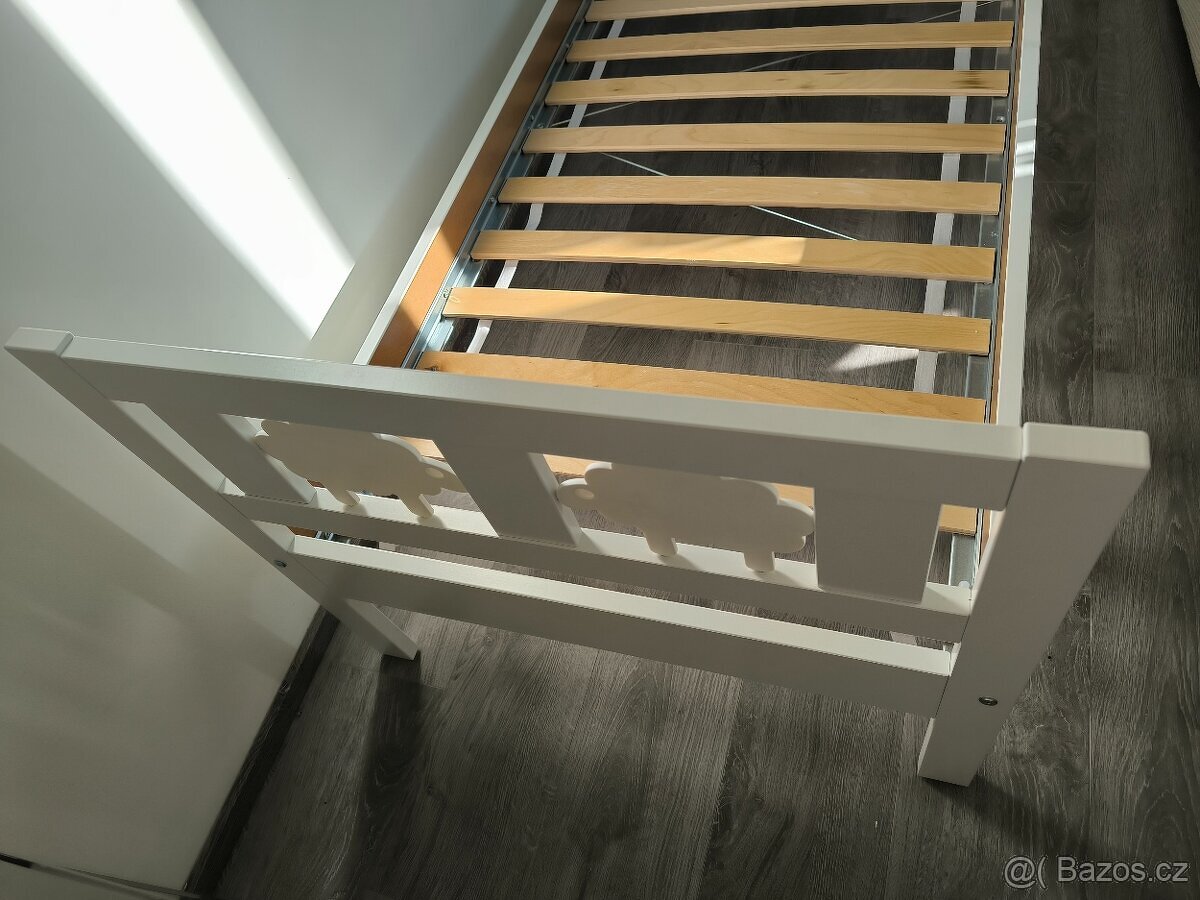 KRITTER - rám dětské postele s roštem, bílá 70 x 160 cm - p - Opava | Bazoš.cz