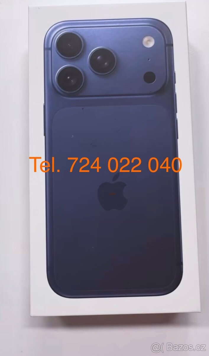iPhone 17 Pro 256gb temně modrá nový záruka - Praha 2 | Bazoš.cz