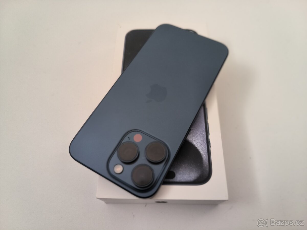 apple iphone 15 PRO 256gb Blue Titanium / Batéria 92% - Uherské ...