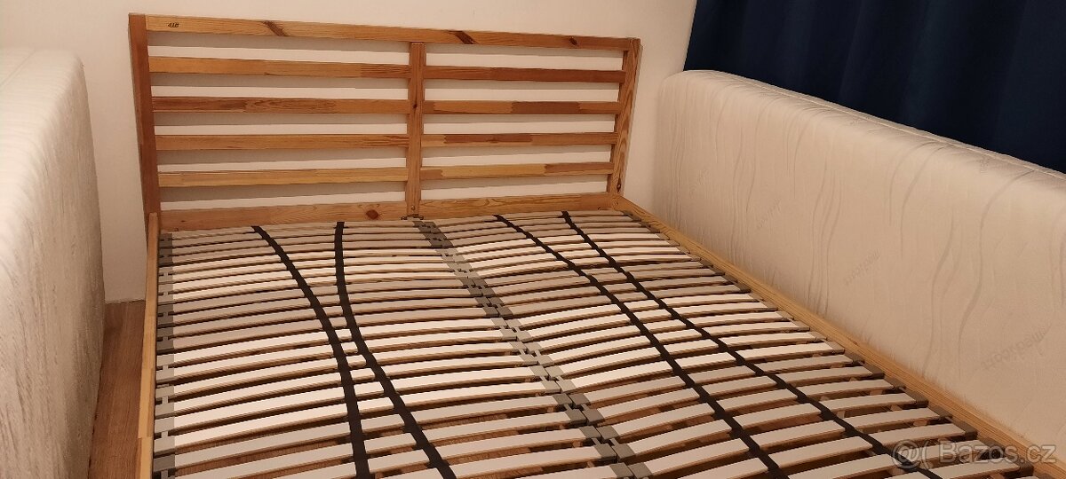 Postel IKEA Tarva 160 x 200 cm s roštem (bez matrací) - Hodonín | Bazoš.cz