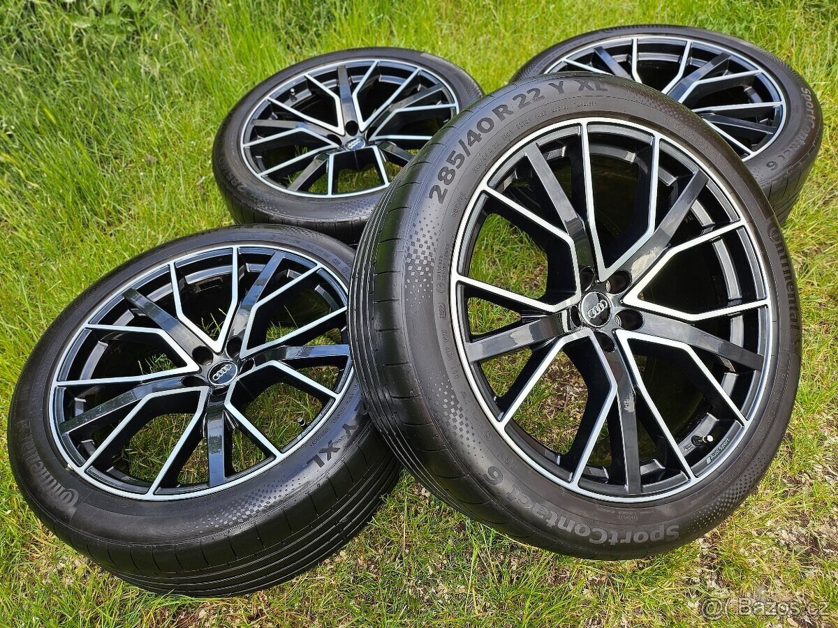 Kompletní letní orig. Audi Q8 SPORT - 285/40 R22 XL - 5x112 - Praha 6 | Bazoš.cz