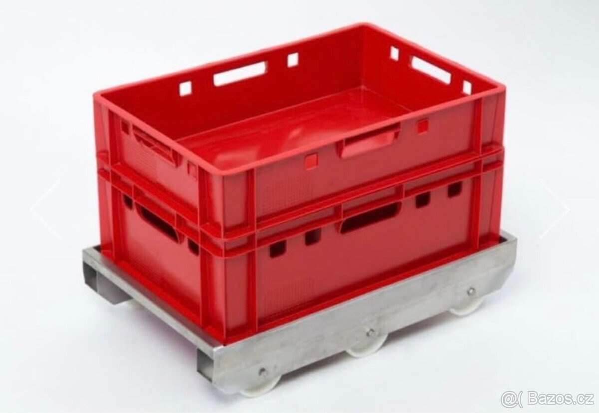 Nerezový vozík na přepravky E1, E2, E3 - Praha - východ | Bazoš.cz