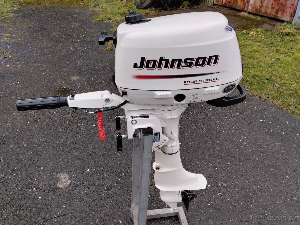 Lodní motor Johnson 6Ps 4Takt + tank - top stav - Děčín | Bazoš.cz