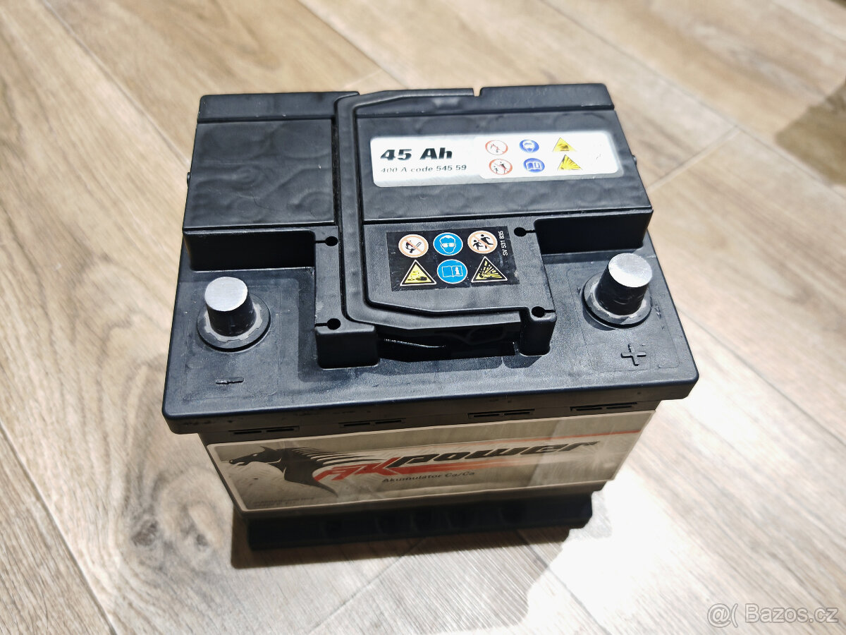 Autobaterie Power akumulátor Ca/Ca 45Ah - Hradec Králové | Bazoš.cz