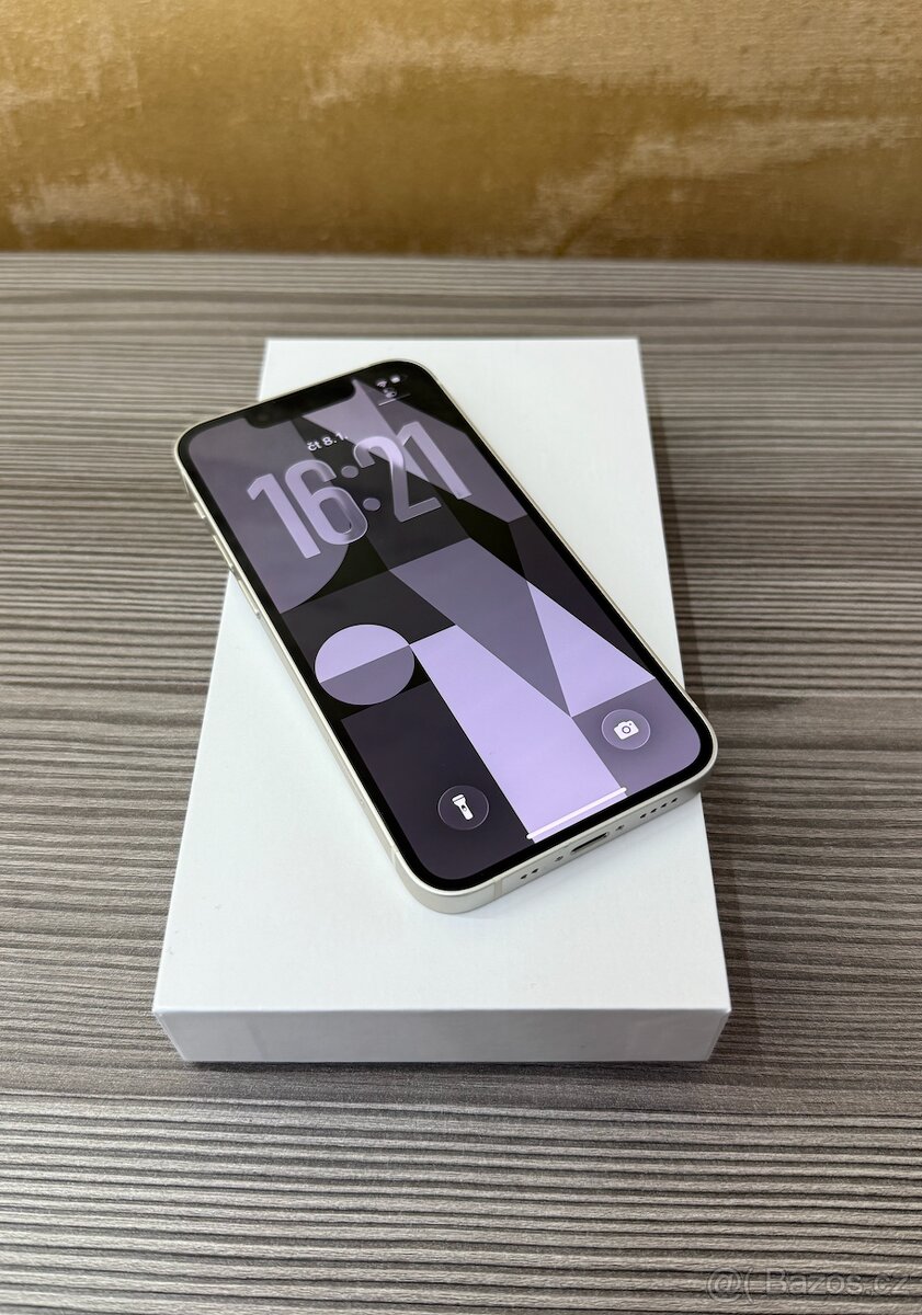 Apple iPhone 13 mini 256GB bílá, baterie 100% - Brno | Bazoš.cz