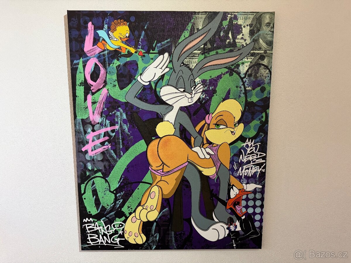 Bugs Bunny obraz 100 × 80 cm - Plzeň | Bazoš.cz