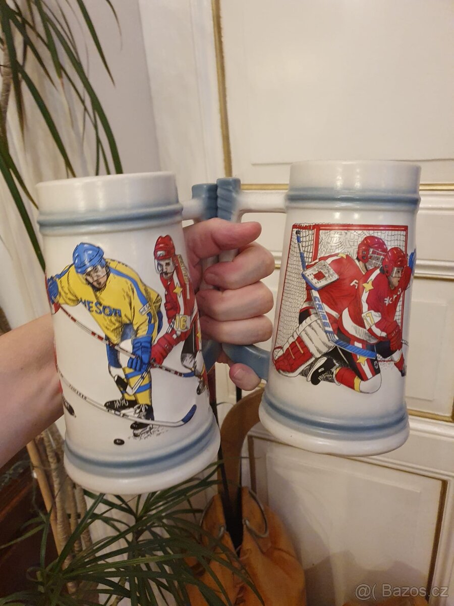 Retro hokejové půlitry NSR - Praha 5 | Bazoš.cz