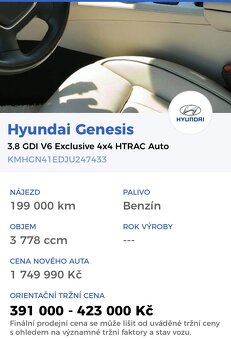 GENESIS G80 facelift 3.8 V6 GDi HTRAC 8AT - Strakonice | Bazoš.cz