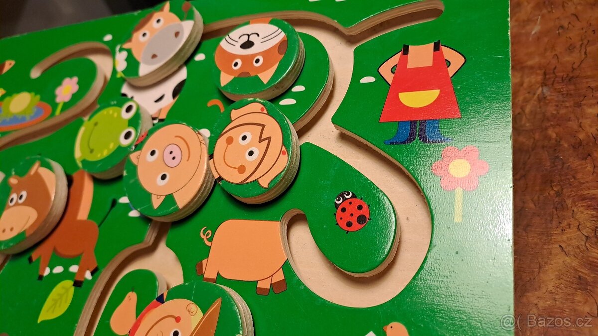 Dřevěný labyrint pro nejmenší děti - Praha - západ | Bazoš.cz