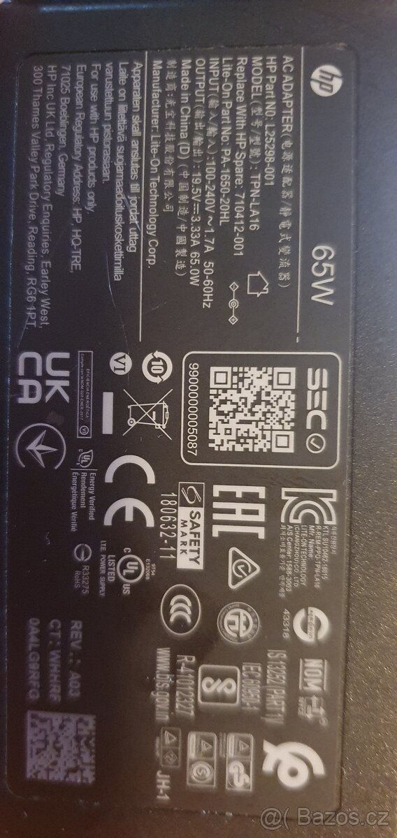 Nabiječka hp model TPN-LA16 - Praha - západ | Bazoš.cz