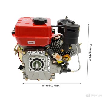 Novy Jednoválcový Diesel Motor 4T 3HP Zpětný Start - Kladno | Bazoš.cz