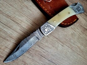 kapesní Damaškový nůž 18 cm LOFTY CAMEL ručně vyrobeno - Brno | Bazoš.cz
