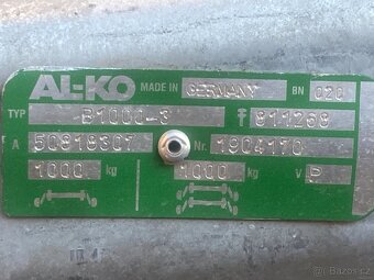 Bržděná náprava AL-KO Compact B1000-3 (1000 kg) - Praha 10 | Bazoš.cz