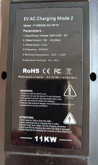 Nabíječka Typ 2 11kW 3F/1F, Wifi/Bluetooth - Prostějov | Bazoš.cz